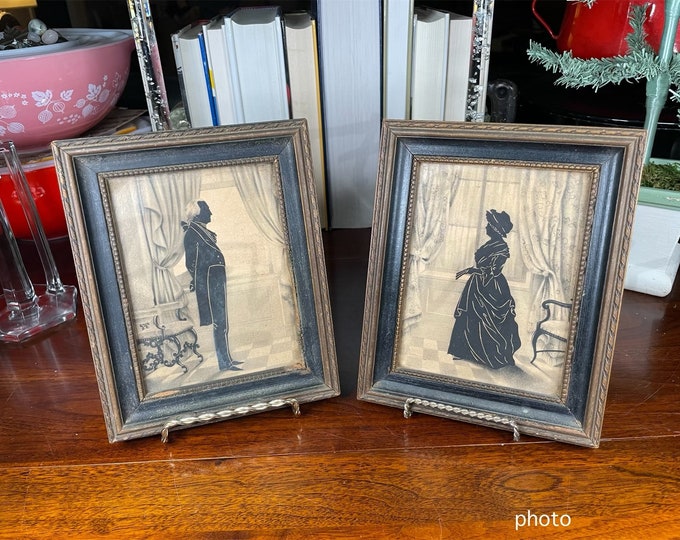 Vintage Couple Silhouettes - Etsy