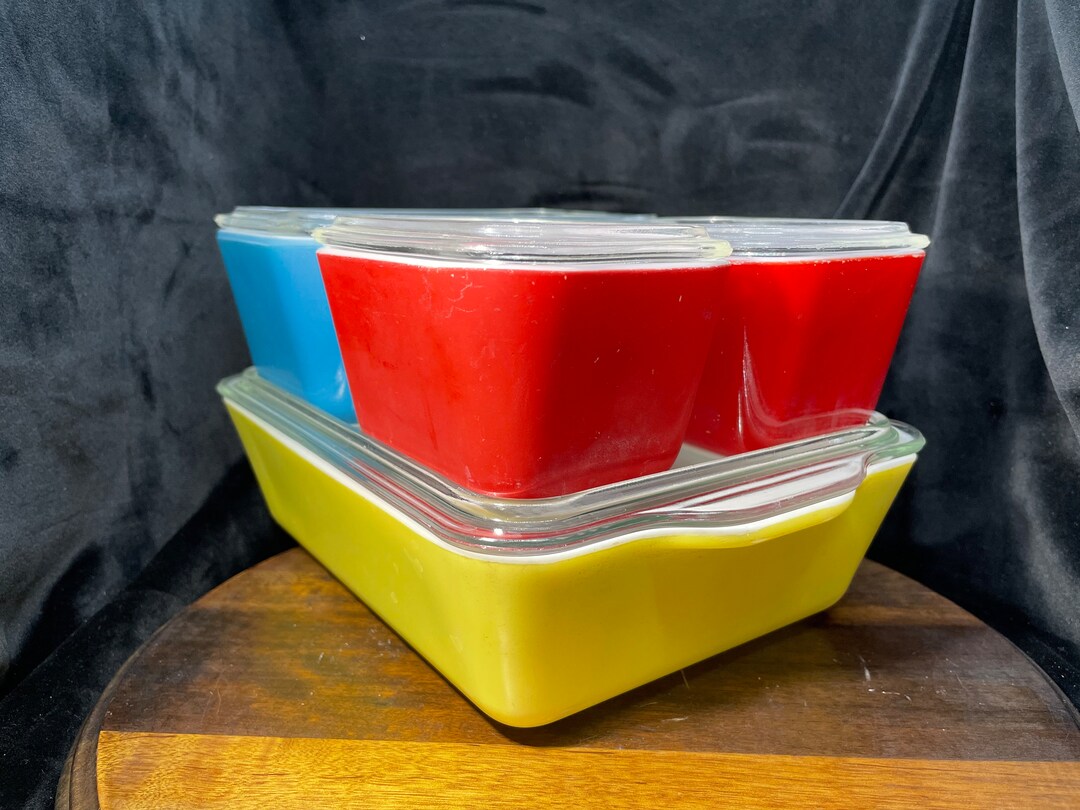 Pyrex Primary Colors Refrigerator Set - Etsy