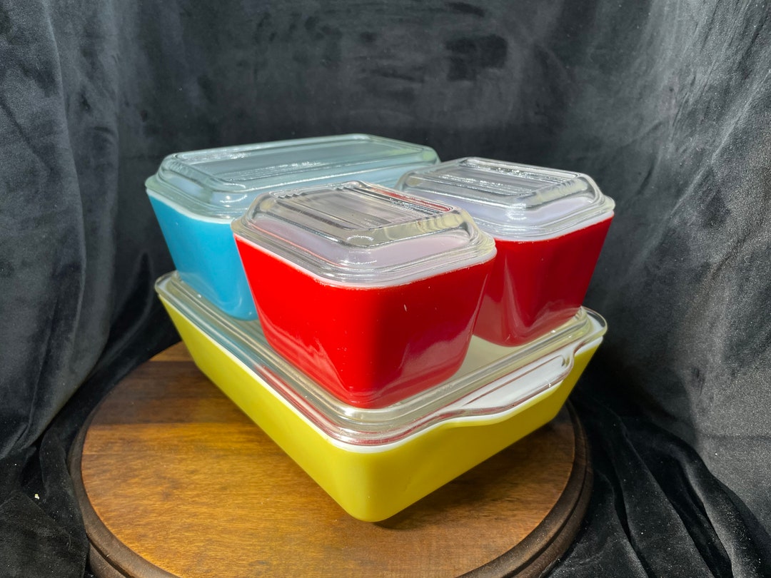 Pyrex Primary Colors Refrigerator Set - Etsy