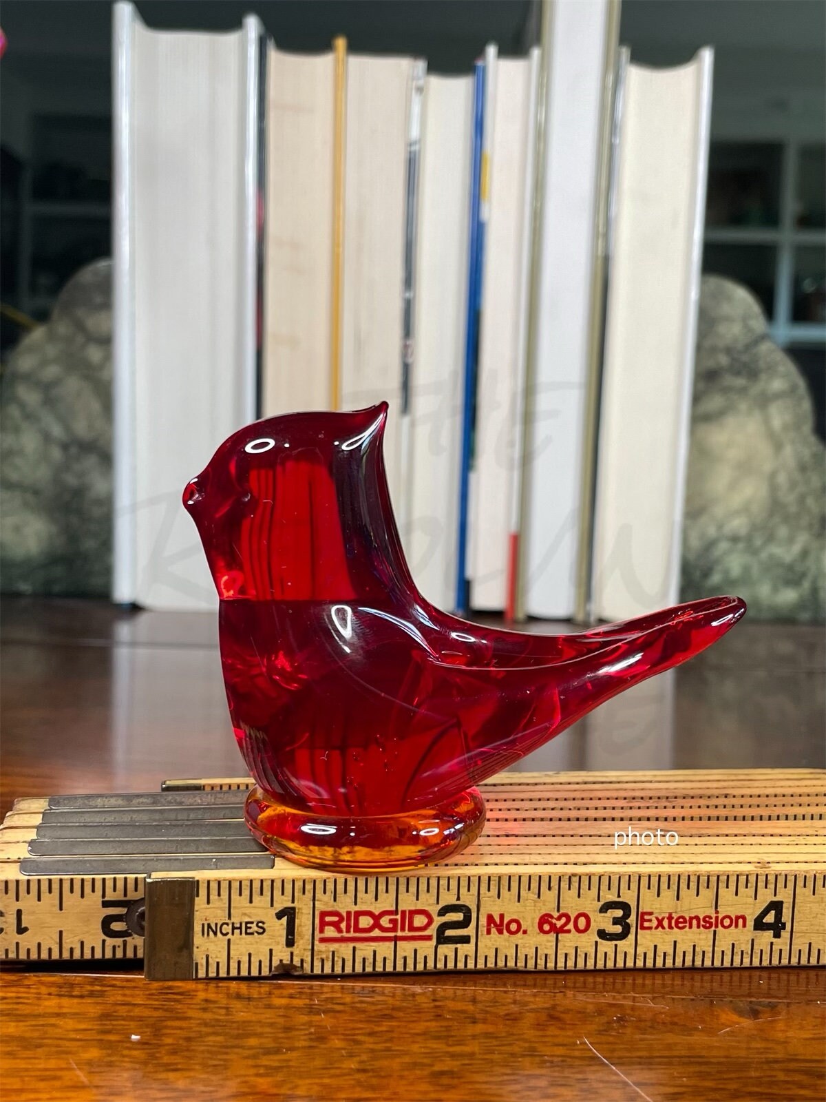 Leo Ward Cardinal, Murano Bird, or Hand-blown Blue/clear Little Bird ...