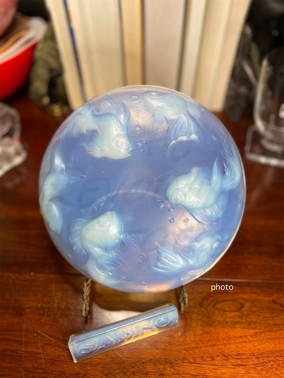 Large Sabino Opalescent Art Glass Fish Plate - Etsy