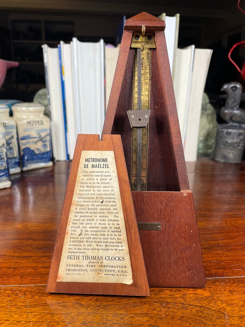 Vintage Seth Thomas De Maelzel Metronome - Etsy