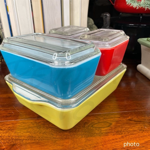 Pyrex Refrigerator Set - Etsy