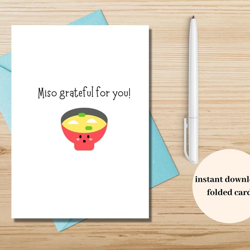 Grateful Pun Card - Etsy