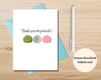 Mochi Birthday Card - Etsy