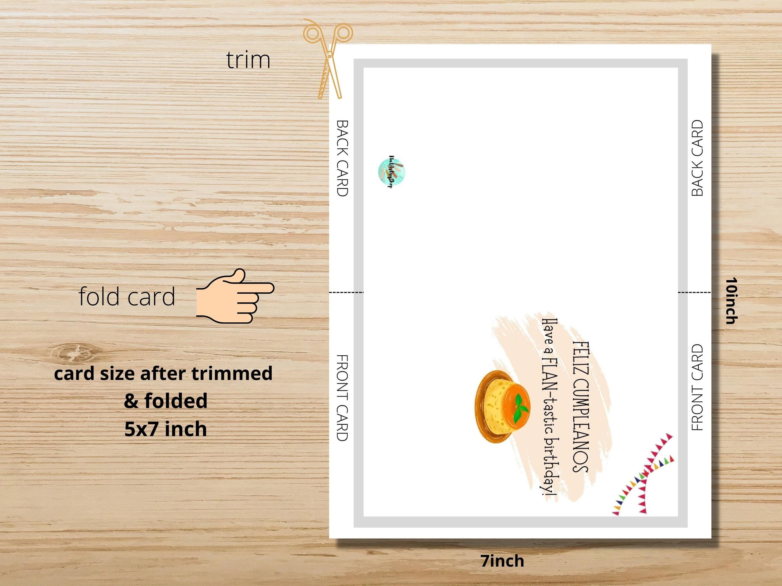 Feliz Cumpleanos Have A Flan-tastic Birthday, Flan Birthday Card, Punny ...