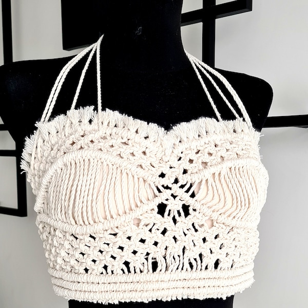 White Macrame - Etsy
