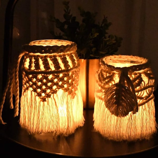 Macrame Candleholder - Etsy
