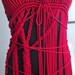 Red Macrame Fringe Dress, Asymmetrical Bohemian Festival Outfit - Etsy