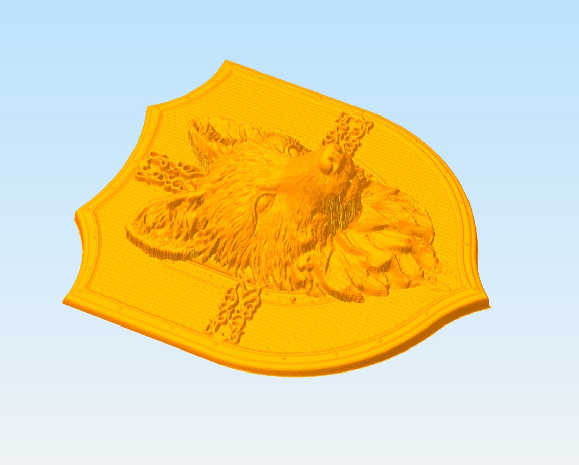 Fox Shield for CNC, 3D STL Model, Cnc Router Engraver, Artcam, Aspire ...