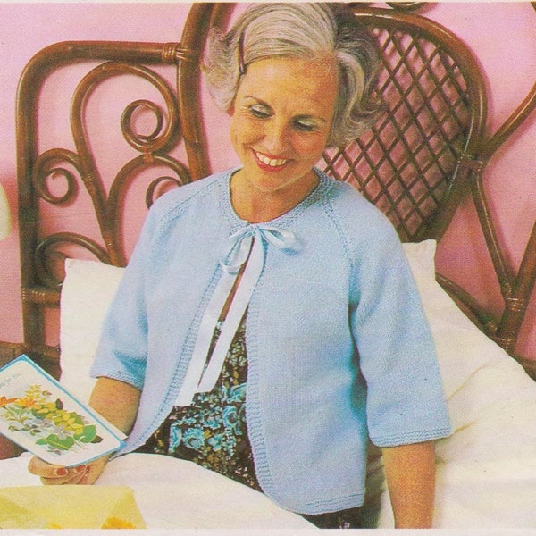 Bed Jacket Pattern - Etsy
