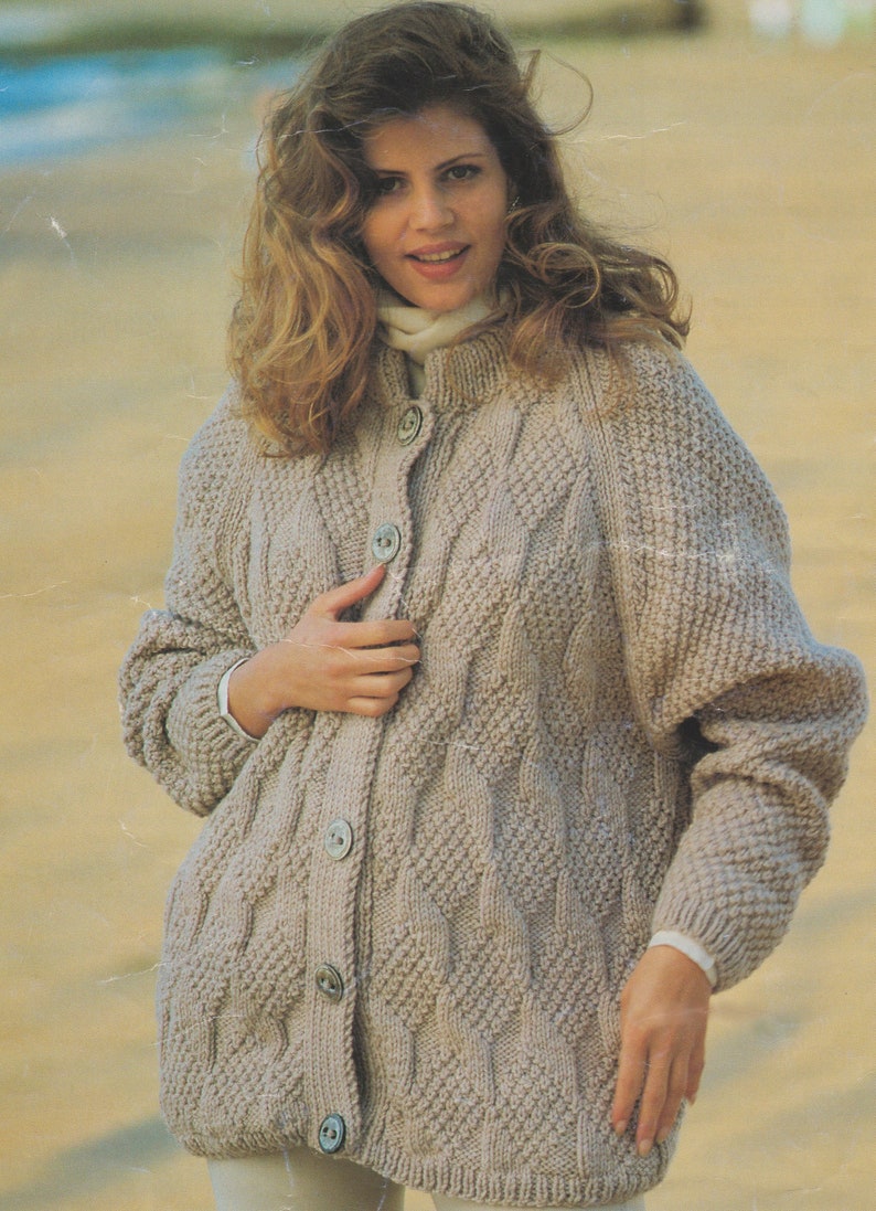 Ladies Raglan Jacket/cardigan Pattern - Etsy