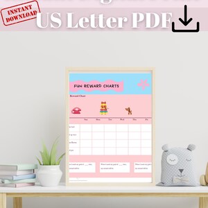 Digital Printable Family Activity Rewards Color Coded Charts & Tracker ...