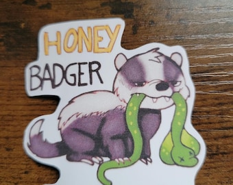 Honey Badger Sticker - Etsy