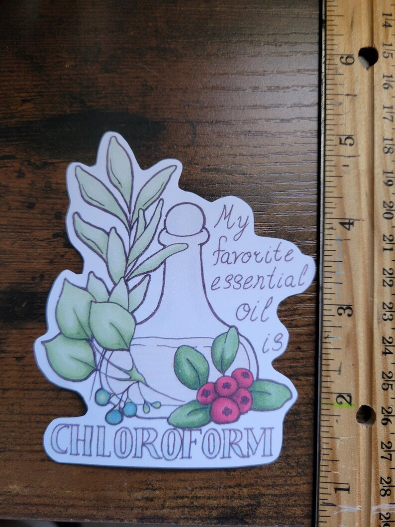Essential Oil Sticker - Etsy