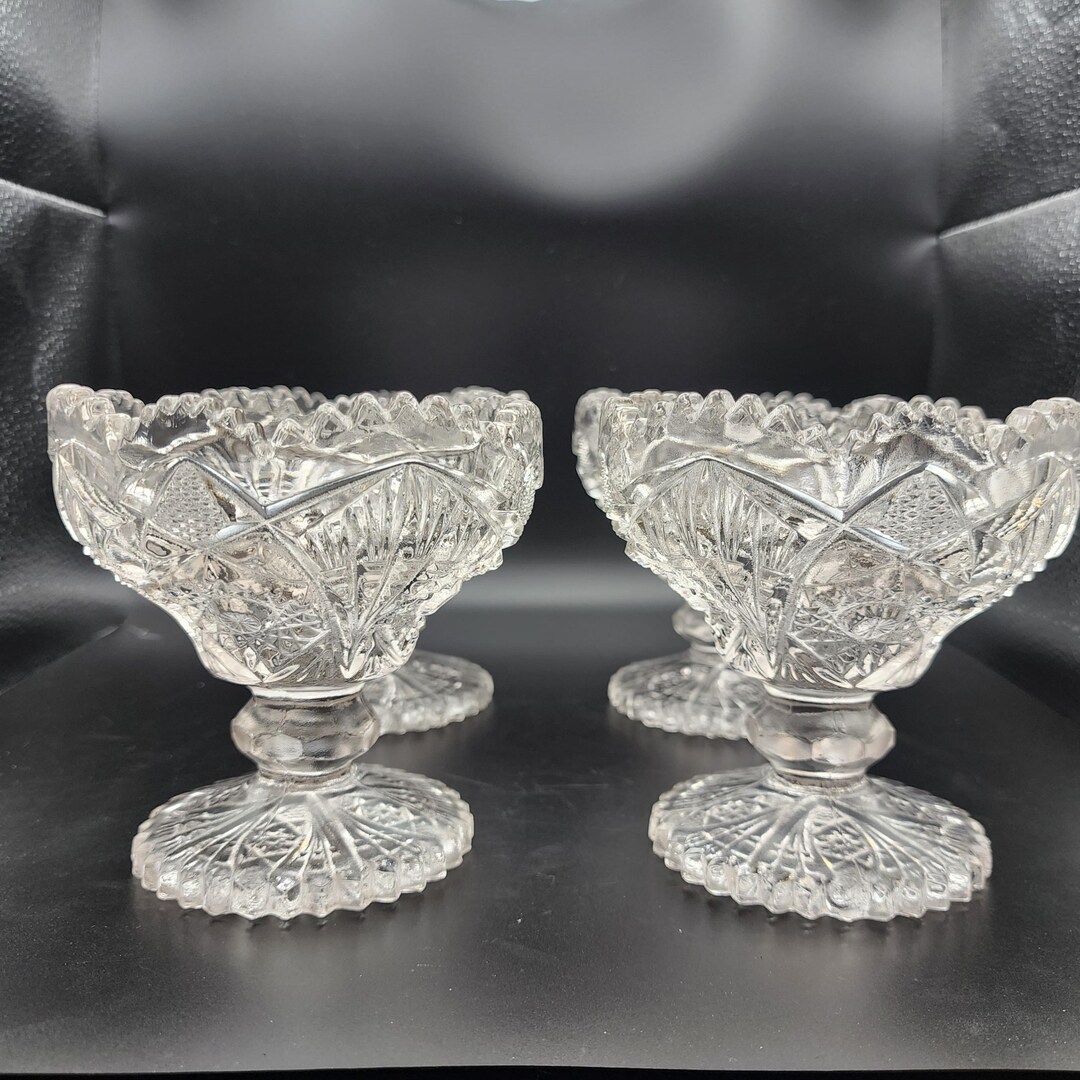 Imperial Glass Company Clear Pressed Vintage Glass Jelly Compote ...