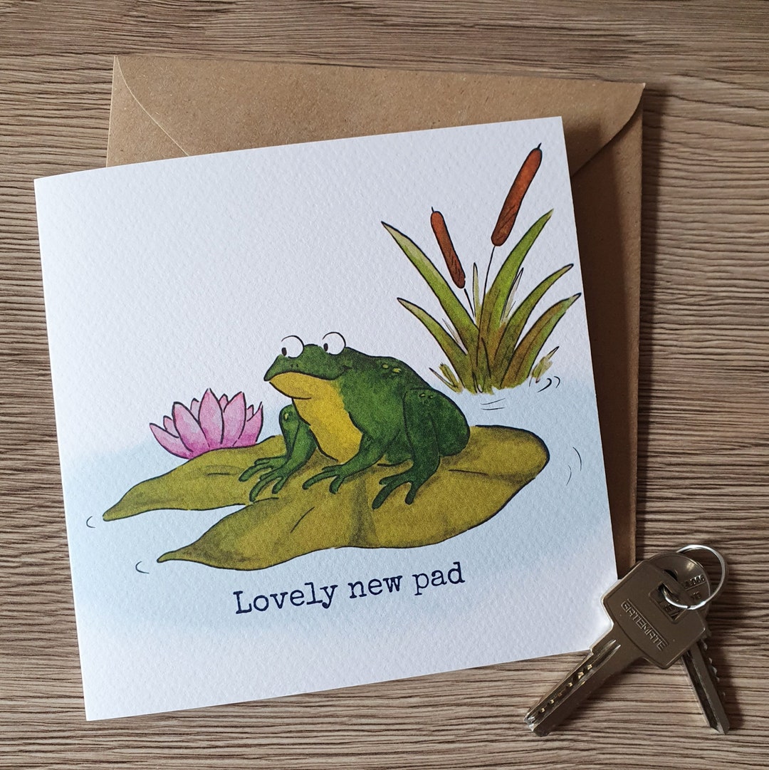 Frog New Home Card | Lovely New Pad | Congratulations | Moving House ...