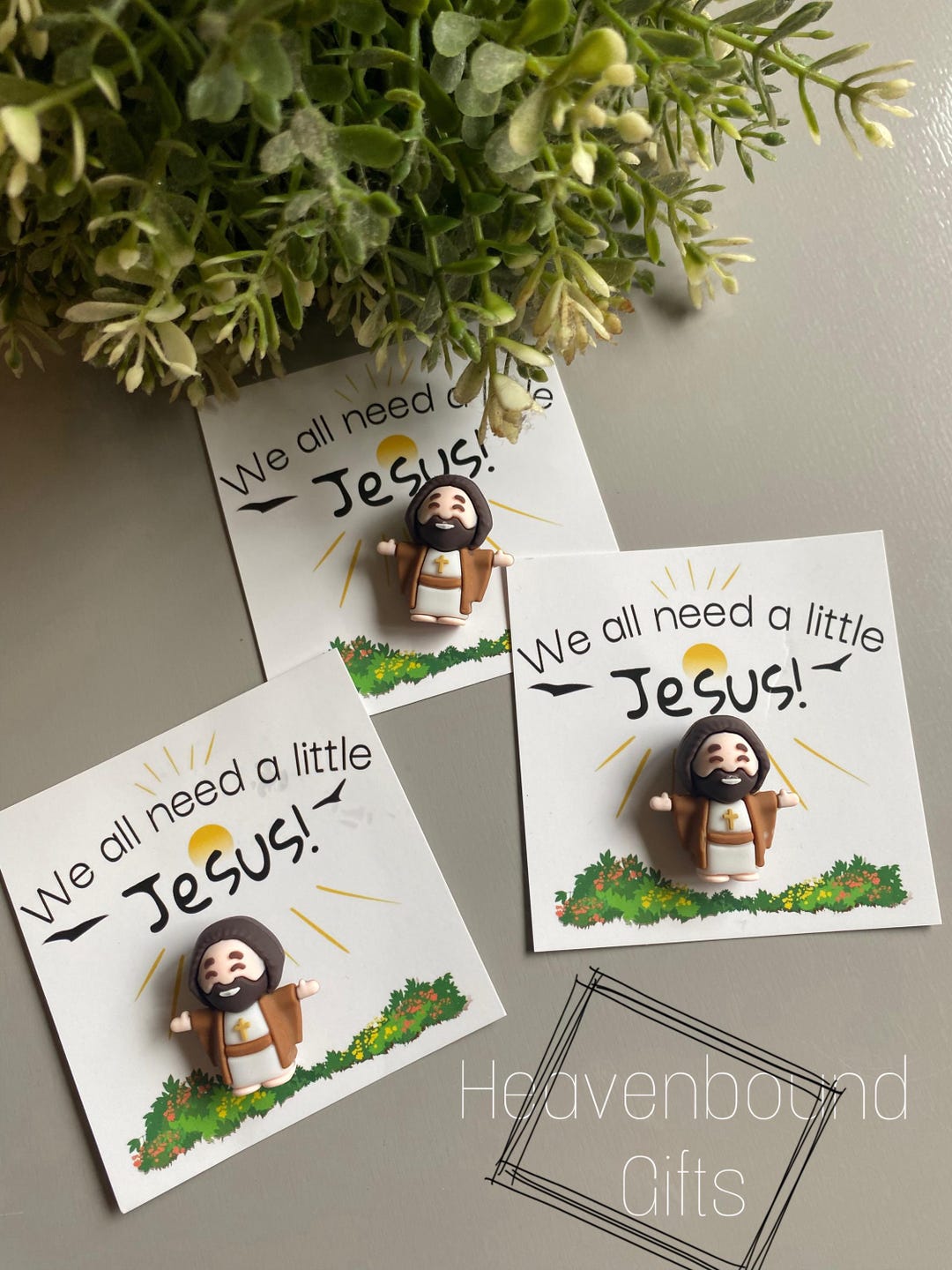 Little Jesus Pocket Cards for Church Party Favors, Bible Study ...