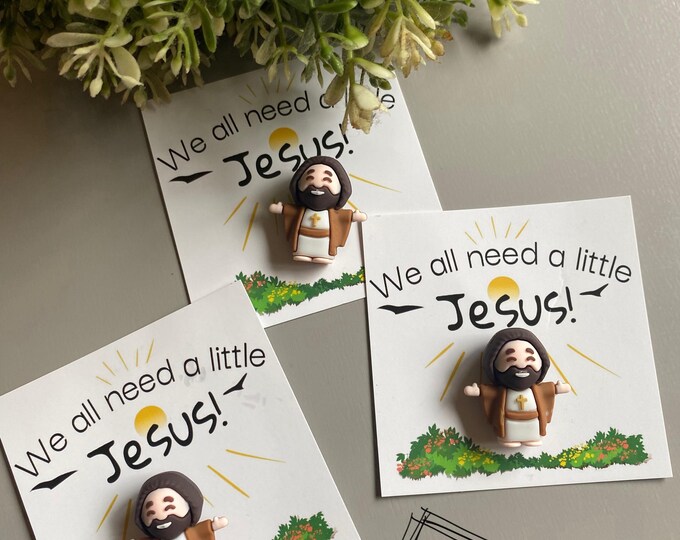 Little Jesus Pocket Cards for Church Party Favors, Bible Study ...