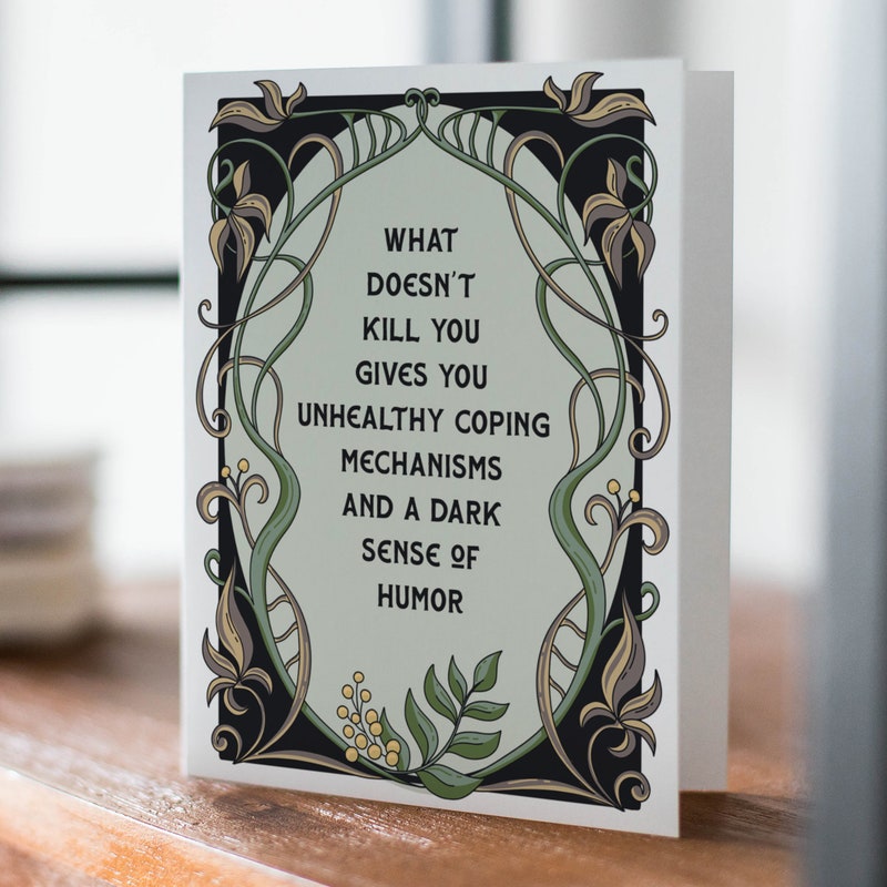 Dark Humor Cards - Etsy