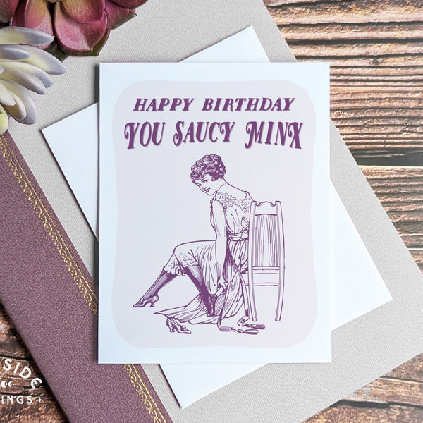 Saucy Birthday Card - Etsy