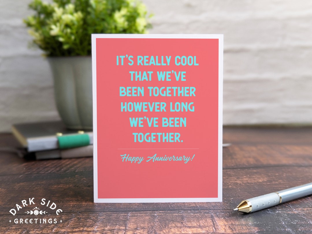 Funny Anniversary Card, However Long We've Been Together, Romantic ...