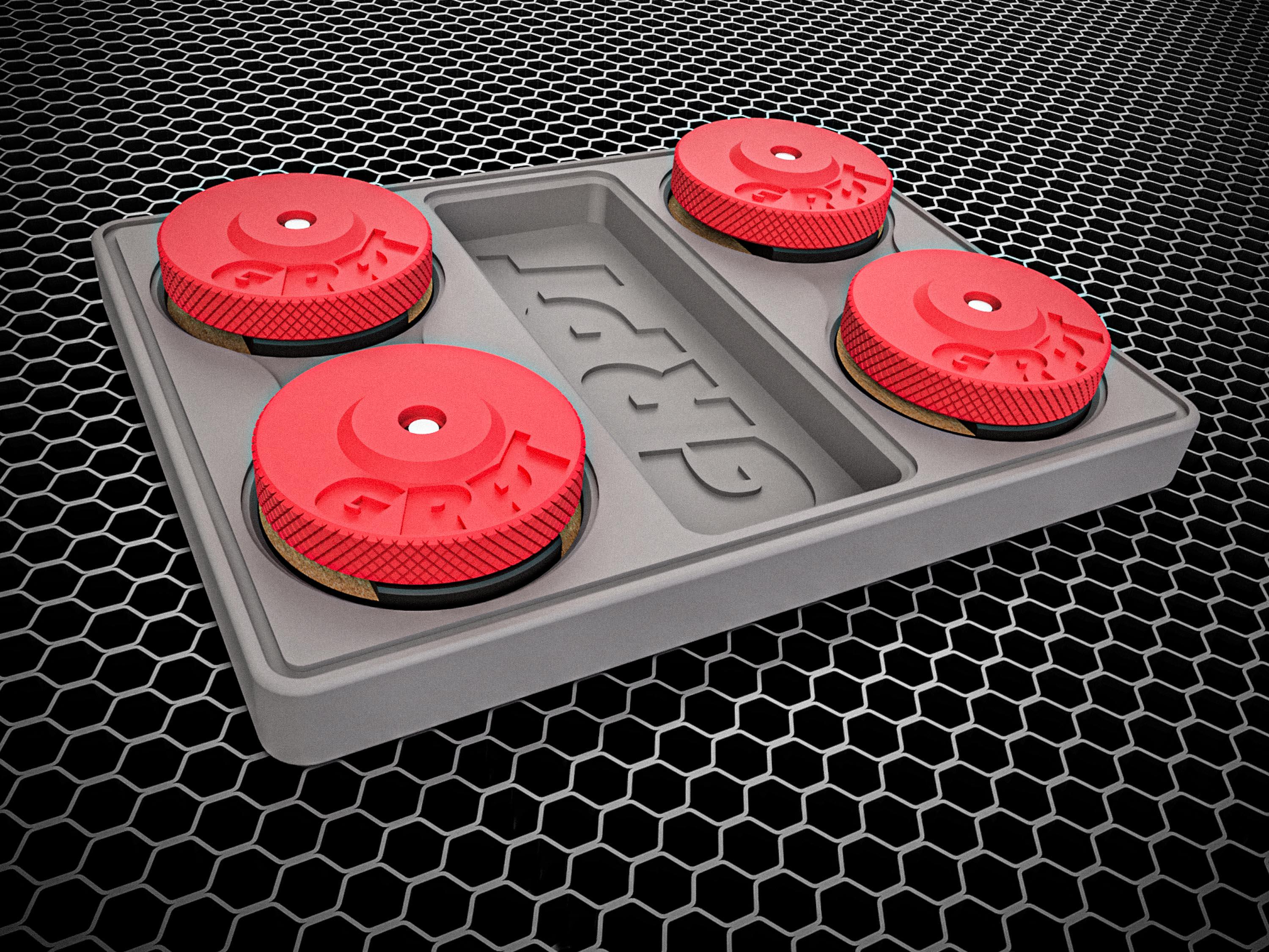 GRPT Magnetic Laser Bed Clamps | Screw-down Honeycomb Hold Downs ...