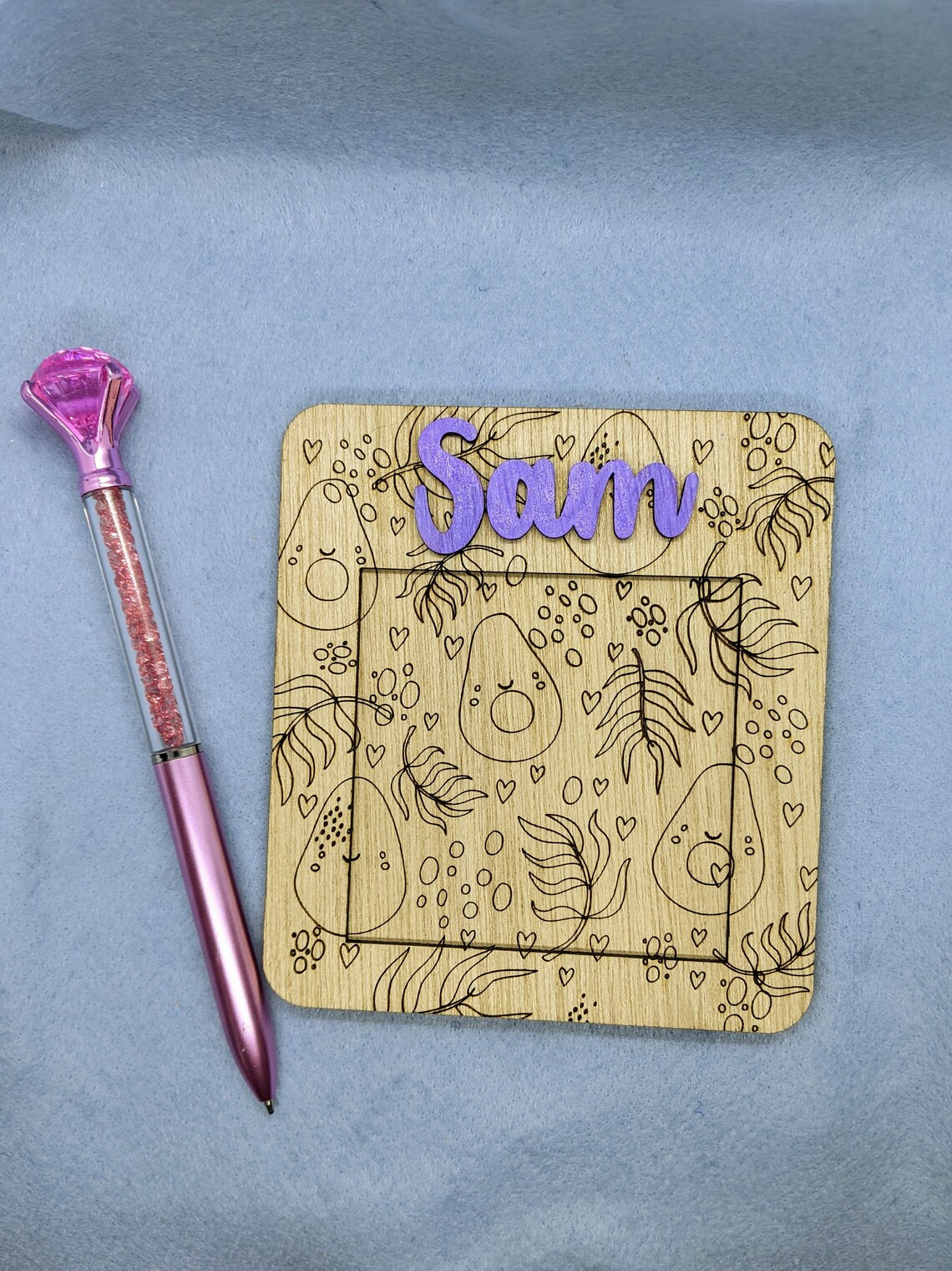 Sticky Note Holder | Laser Ready Cut File - Post It Note Holder SVG ...