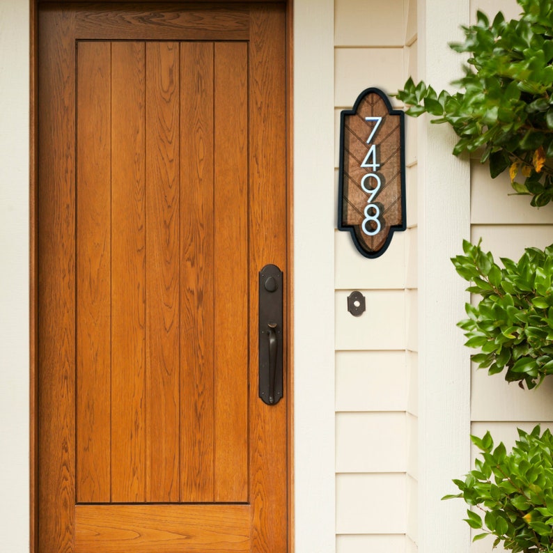 Oval Chevron Address Sign | Laser Ready Cut File SVG Glowforge Xtool ...