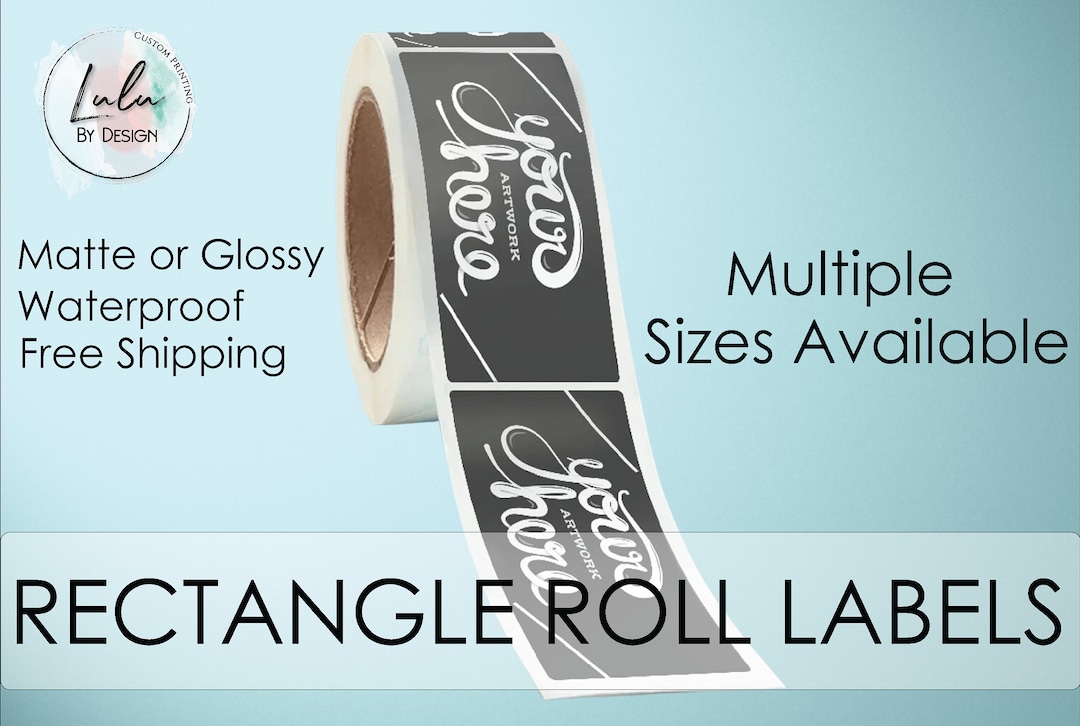 Rectangle Labels on Roll | Product Labels | Weatherproof Labels | BOPP ...
