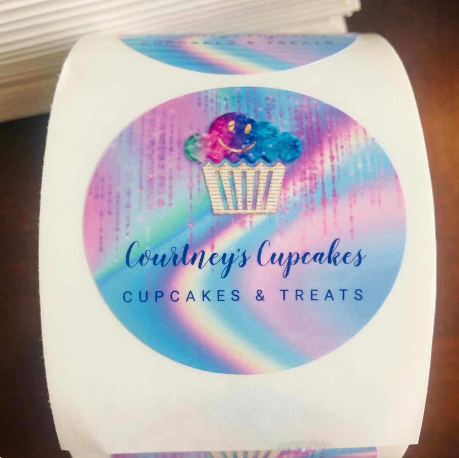 3 Inch Circle Stickers on Roll: Water and Oil Proof BOPP | Product ...
