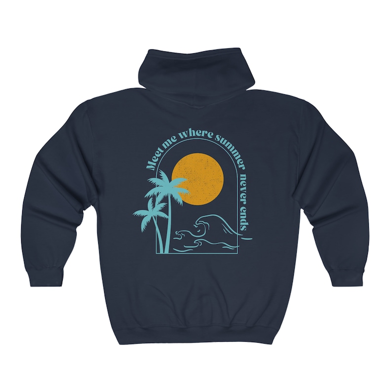 Sunset Hoodie Zip up Hoodie Women Sunset Sweatshirt Jacket Beachy ...