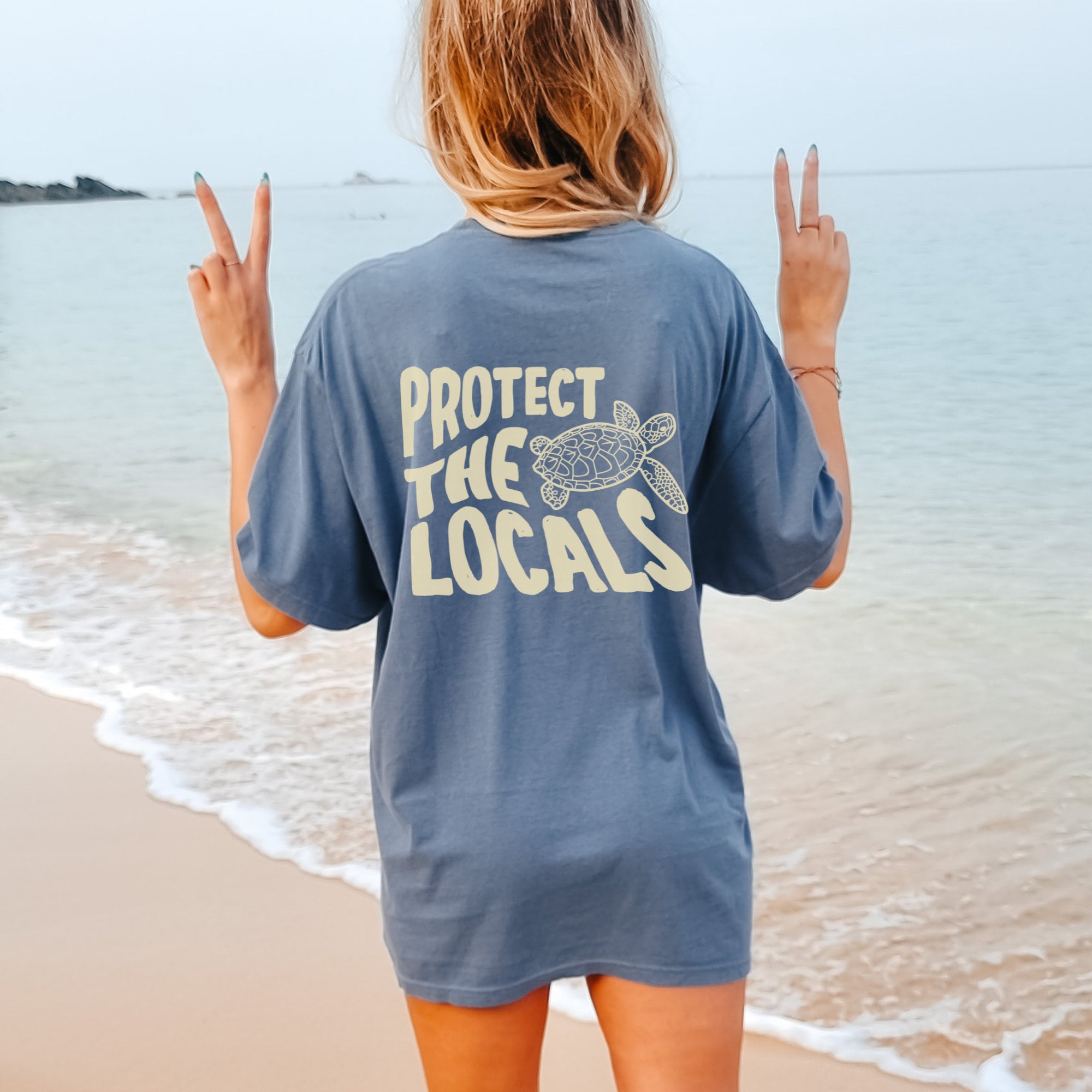 Protect the Locals Sea Turtle Shirt Save the Ocean Shirt - Etsy