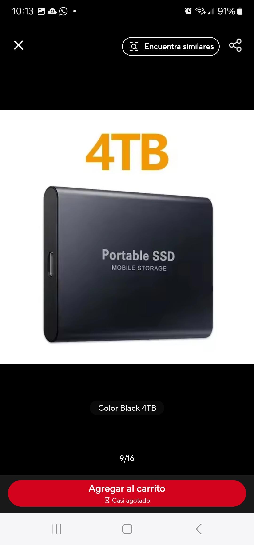 Portable SSD 4TB Original Hard Disk USB3.1 High Speed Hard Drive Type-c ...