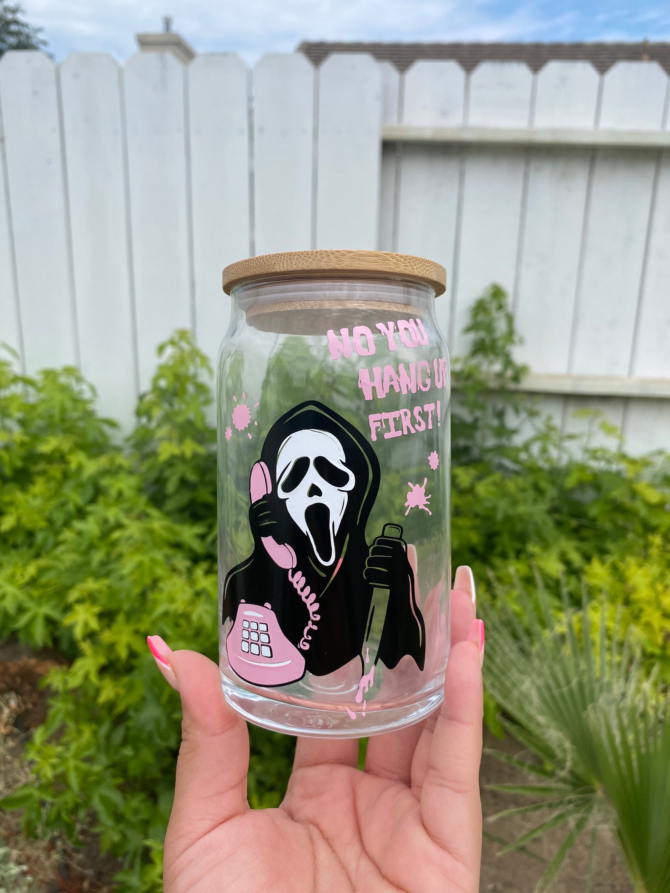 Horror Scream Hang up the Slasher Halloween Clear Glass Beer - Etsy