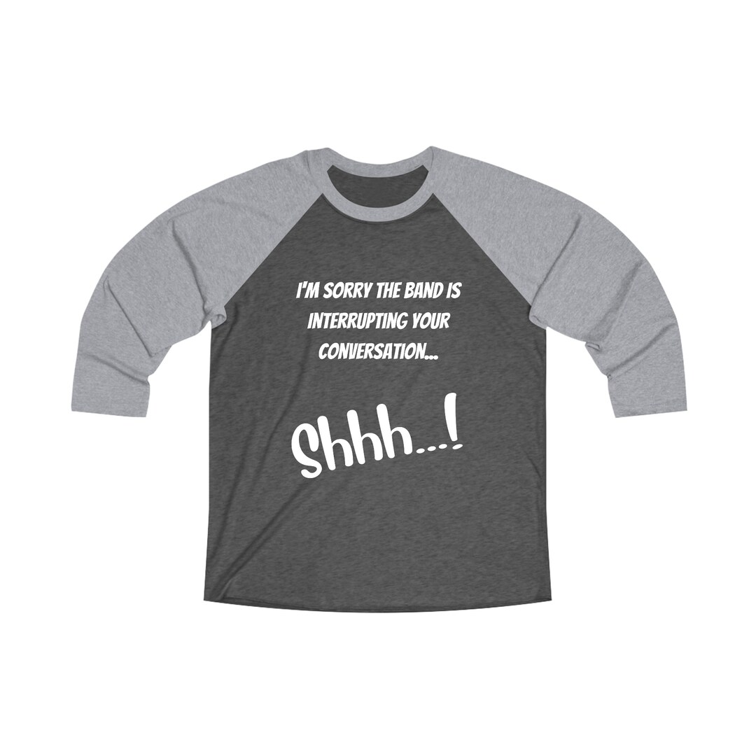 Stop Talking at Concerts - Concert Message Raglan Tee - Etsy