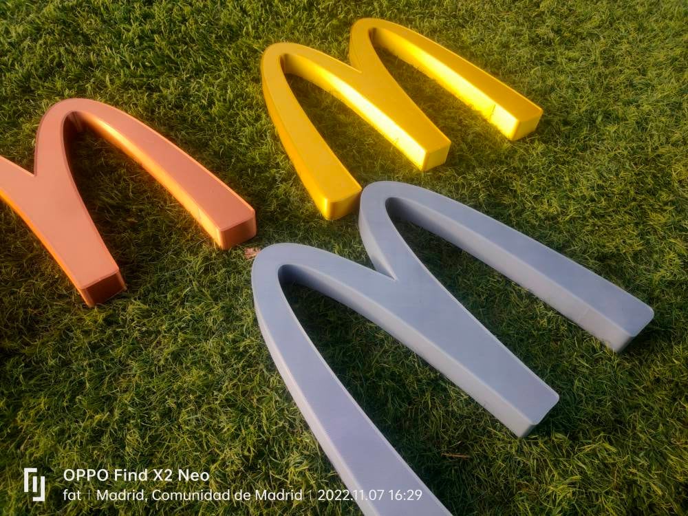 Mcdonalds Letter for Wall or Desktop Decoration. Gift of a - Etsy