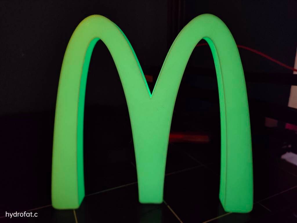 Mcdonalds Fluorescent Letter M - Etsy