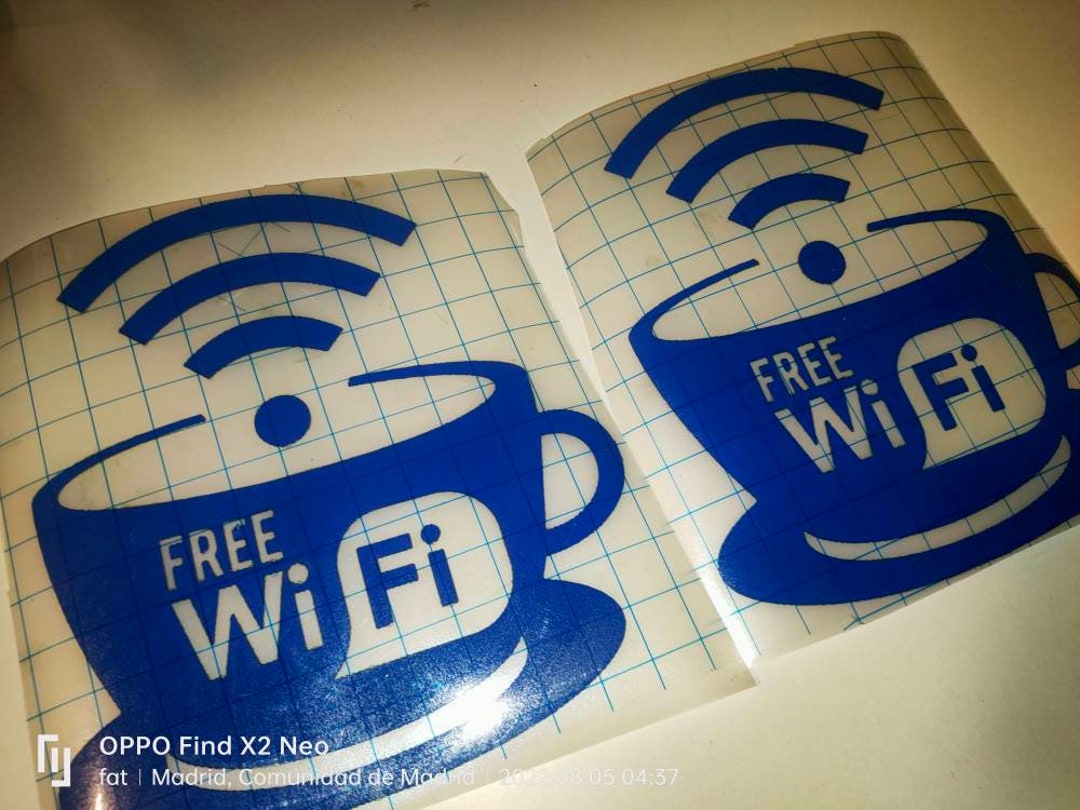 Wifi Free Stickers, 2 Units - Etsy
