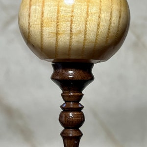 Hand-turned Black Walnut and Ash Ornament - Etsy