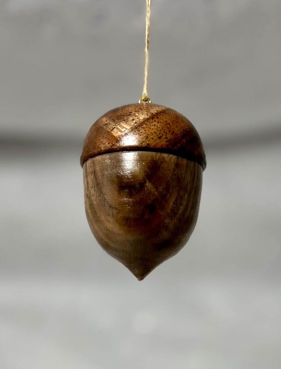 Hand-turned Wooden Acorn Ornament. - Etsy