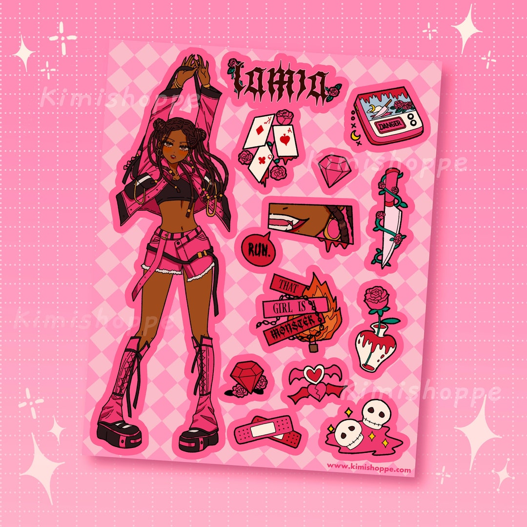 Lamia Aesthetic Sticker Sheet - Etsy