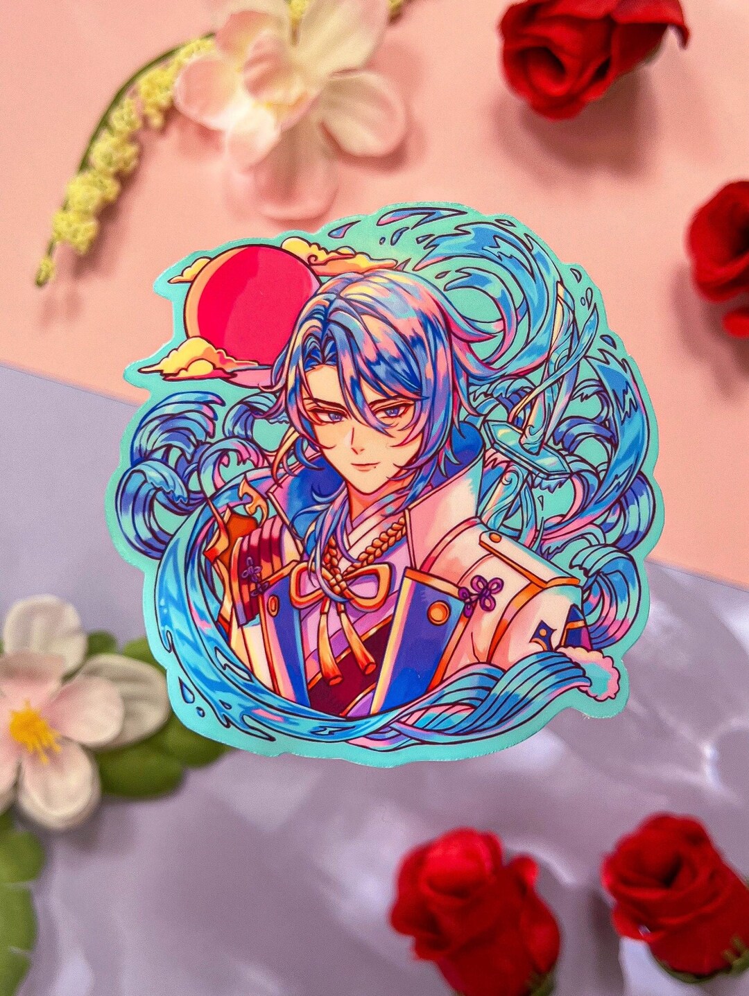 Genshin Sticker Ayato Kamisato - Etsy