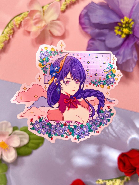 Genshin Sticker Raiden Shogun - Etsy