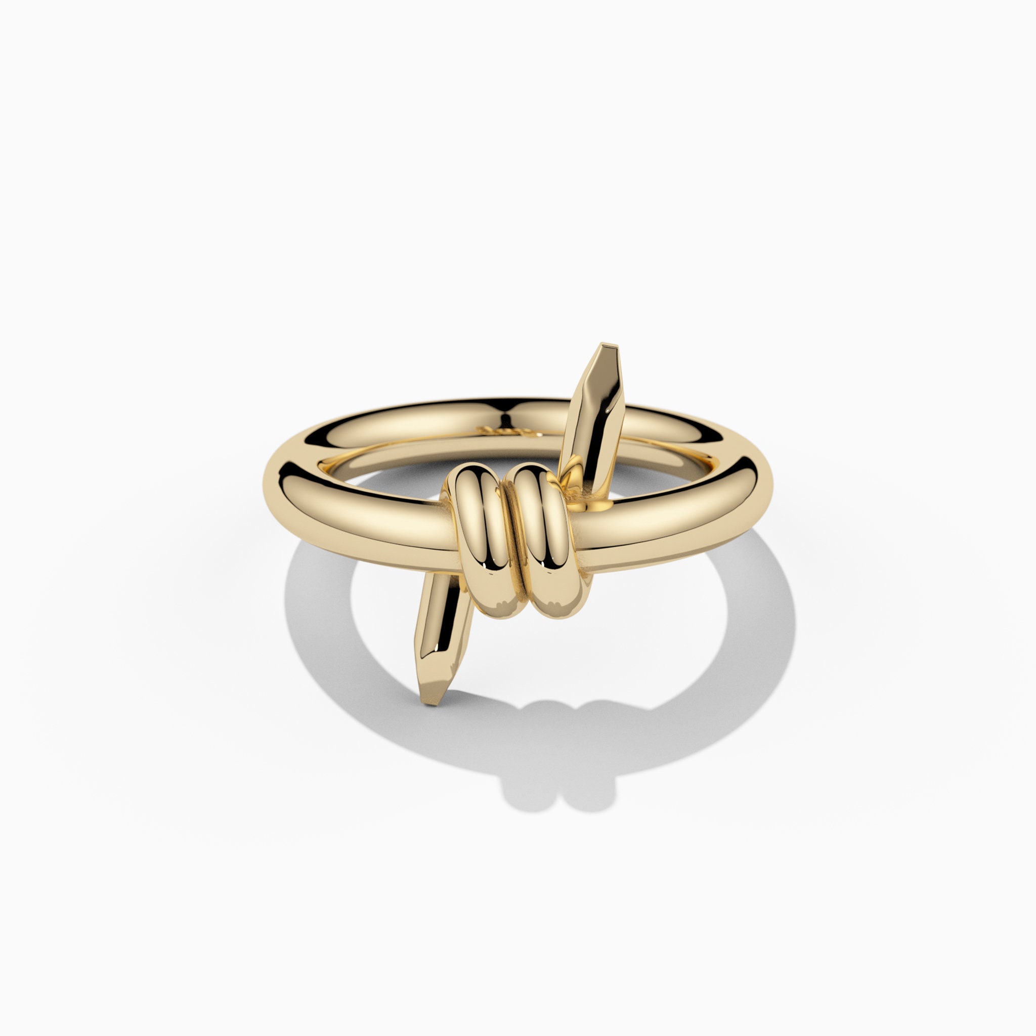14k gold barbed wire Etsy