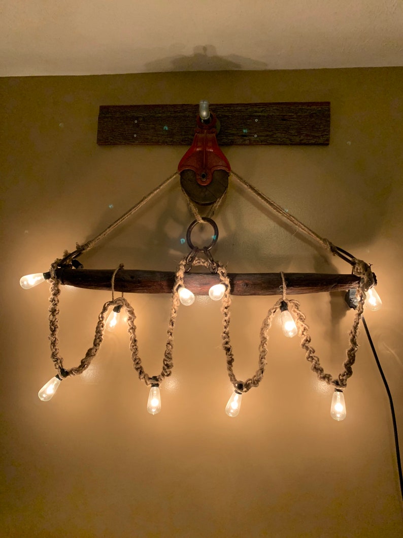 Pulley Light and Yoke PLUG IN Light Fixture - Etsy