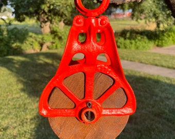 Antique Cast Iron Well Pulley / Pulley Farmhouse Decor - Etsy
