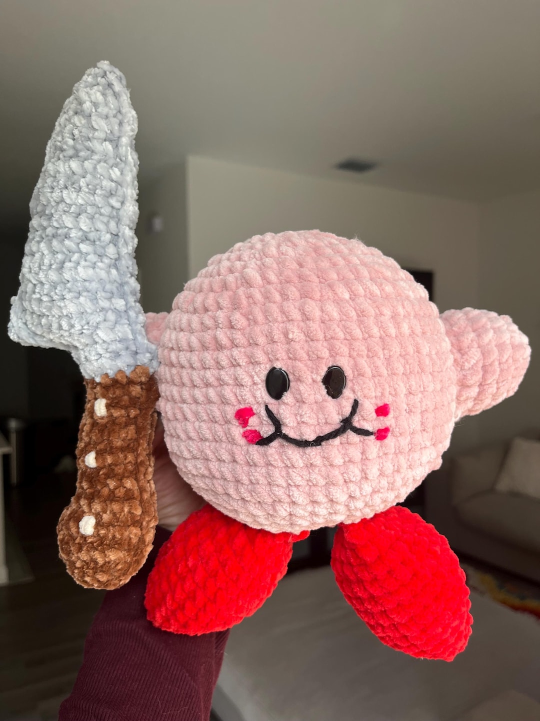 Stabby ( Kirby With a Knife) PDF PATTERN - Etsy