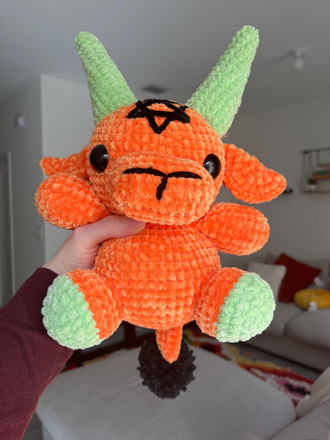 Baby Baphomet Amigurumi Plush - Etsy
