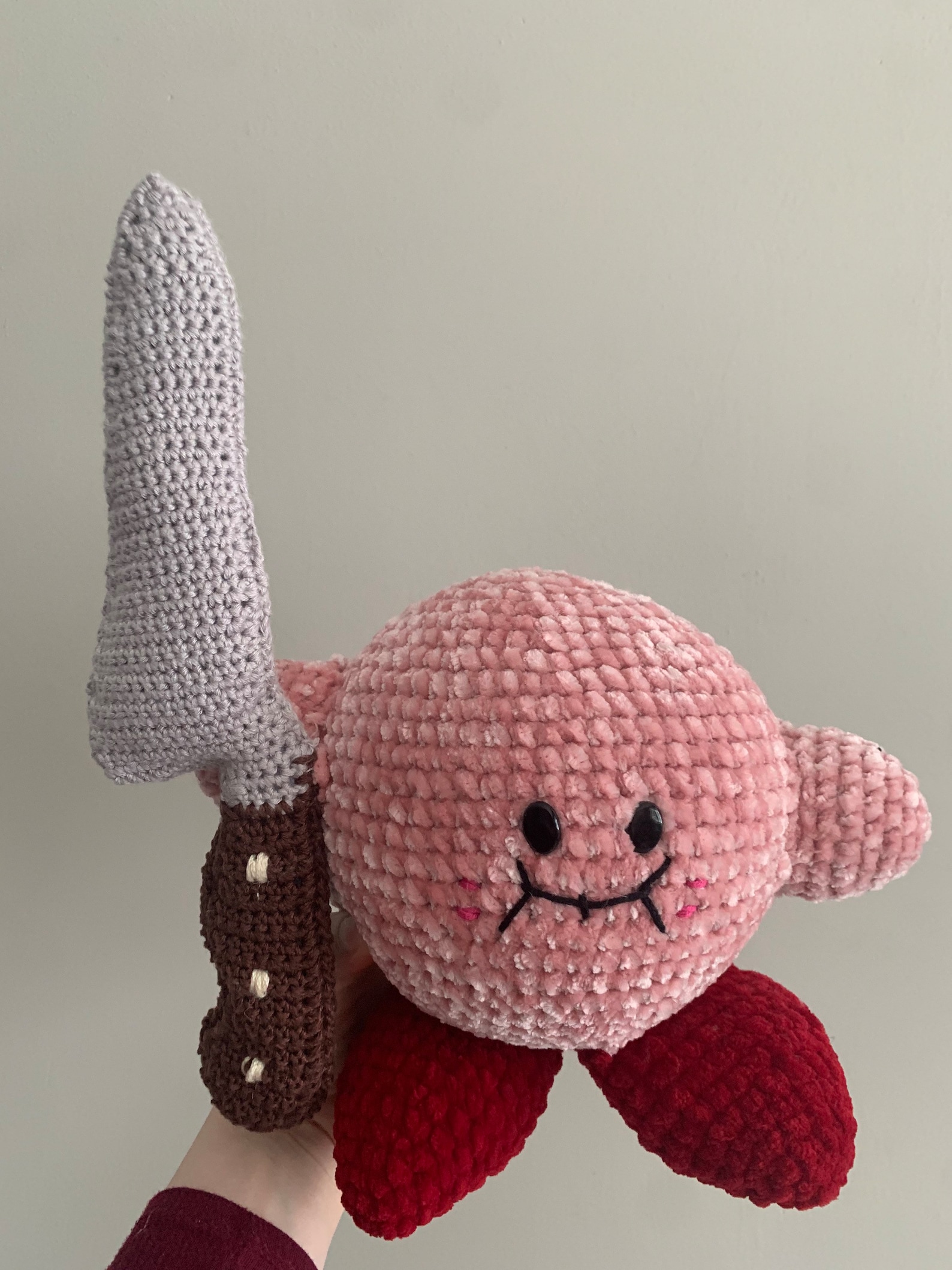 Kirby With a Knife-stabby - Etsy